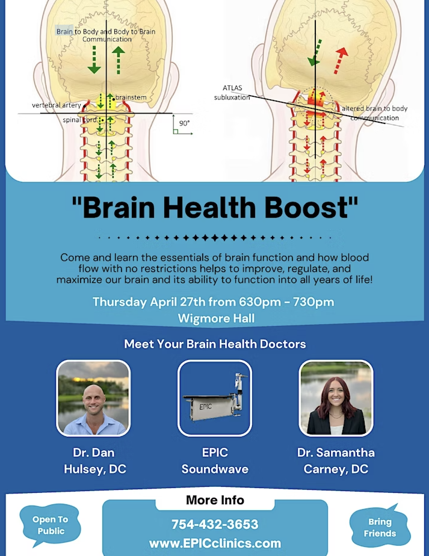 Brain Health Boost / April 27th - EPIC Clinics